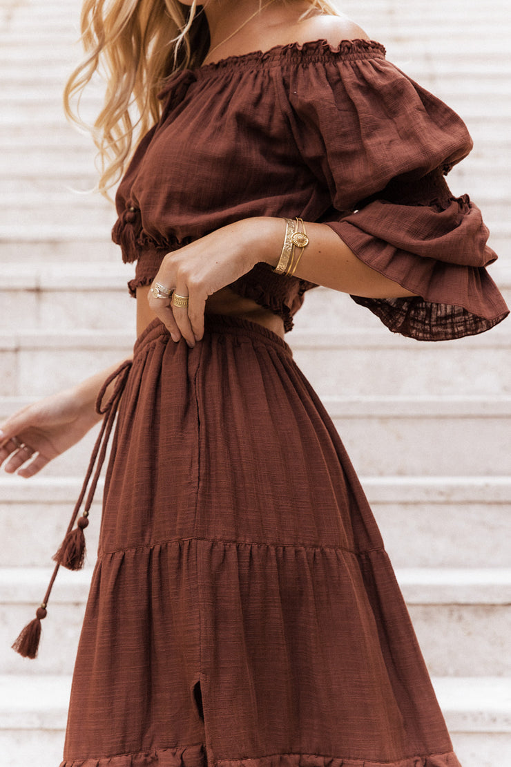 Tropicaldream Women - Maxi Skirt - Chocolate - Boho